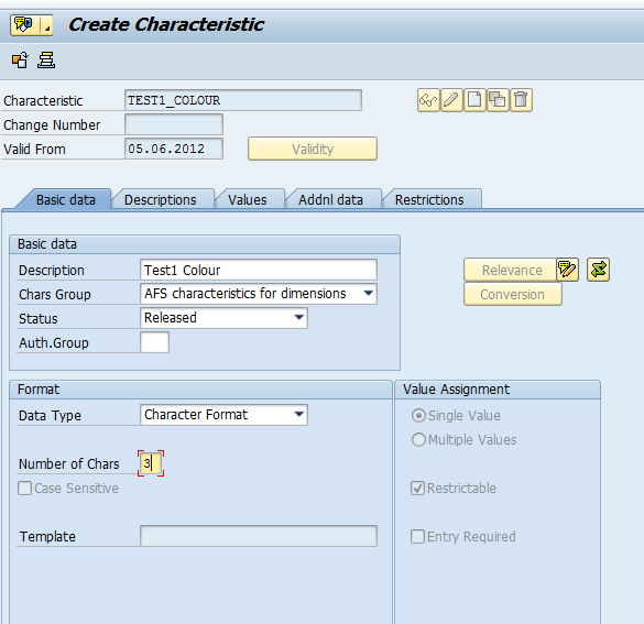 SAP Tutorials: AFS Master Data Creation