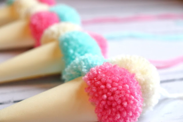 CRAFT: How to make Pom Pom Ice Cream Bunting for less than £3 ...