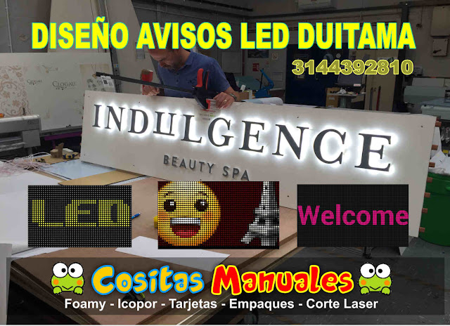 Diseño Avisos Led Duitama - Lili Daza Diseño