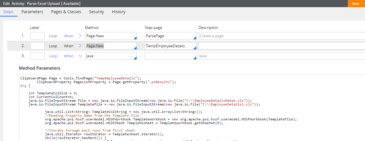To Learn Prpc Parse Excel Using Java Poi Jar For Xls