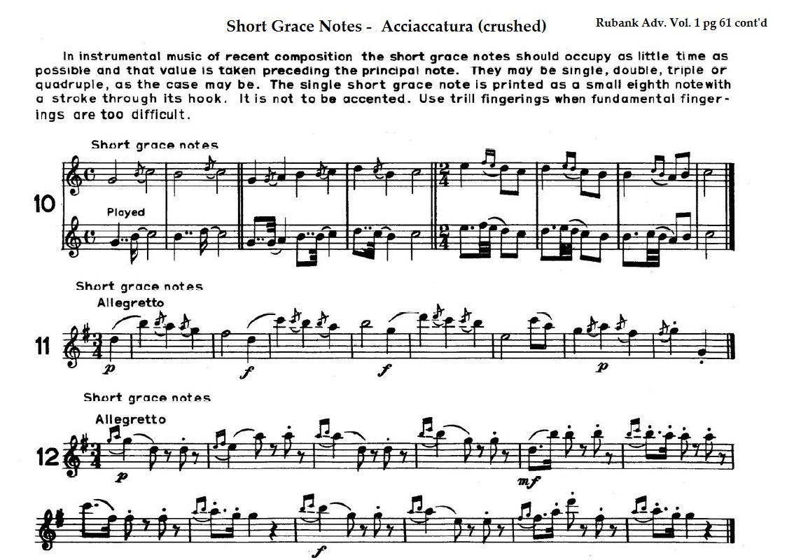 Jennifer Cluff: Ornaments: Grace Notes, Appogiaturas, Trills, Grupetti