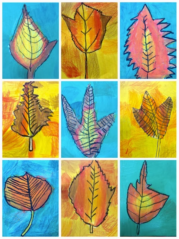Art. Eat. Tie Dye. Repeat.: 1st Grade Leaves and leaf rubbings