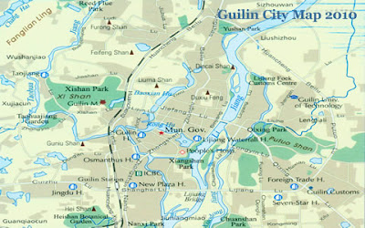 Guilin City Map of China | Map of China City Physical Province Regional