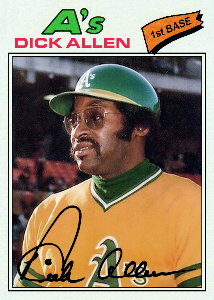 Bob Lemke's Blog: Dick Allen custom as 1977 A's