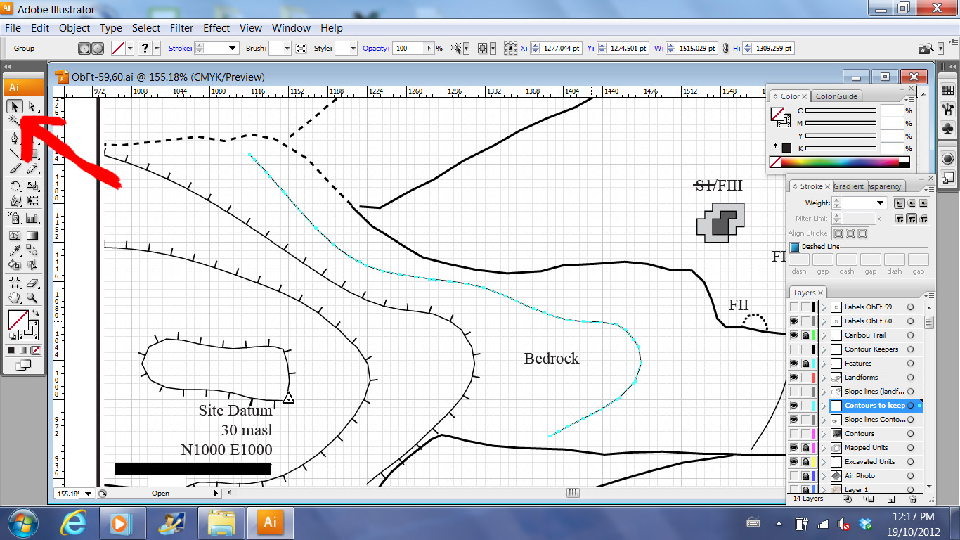Elfshot: Putting Tick Marks on Contour Lines