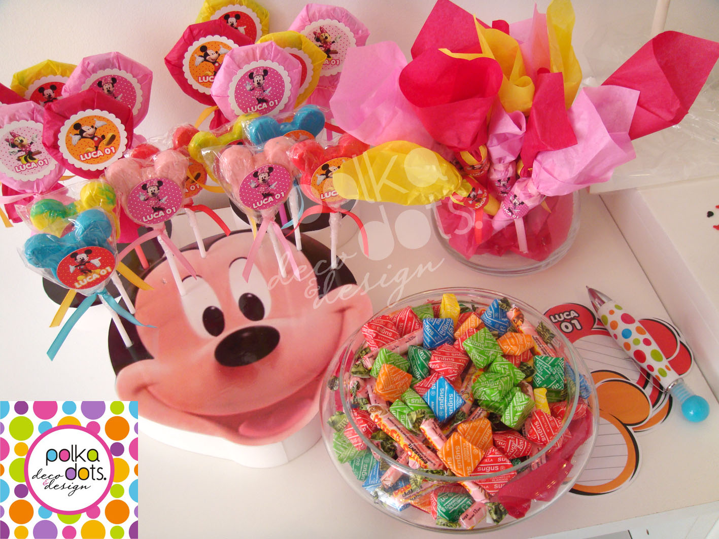 Polka Dots | Party Design: CANDY BAR "MICKEY MOUSE" - By Polka Dots