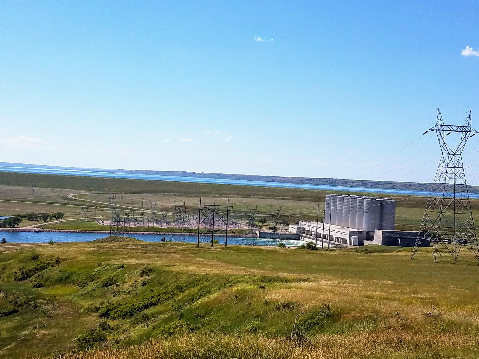 History and Culture by Bicycle: Oahe Dam: The Oahe Dam & Lake