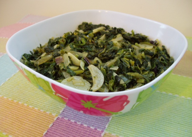 Sizzling Indian Recipes.....: Sauteed Green mix with Veggies - Mooli ...