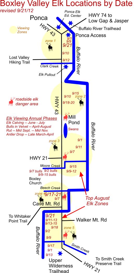 Arkansas Wildlife Photography: 9/21/12 Elk Location Report & Narrative