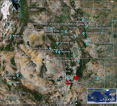 The Latest Worldwide Meteor/Meteorite News: Colorado / New Mexico ...