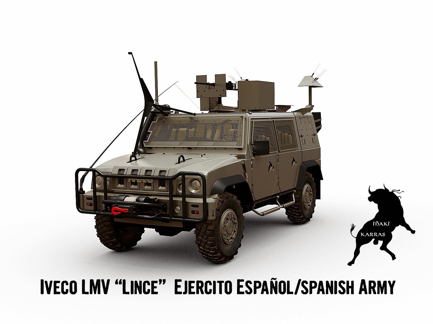 Modelos 3D: Iveco LMV Lince Ejercito Español / Spanish Army
