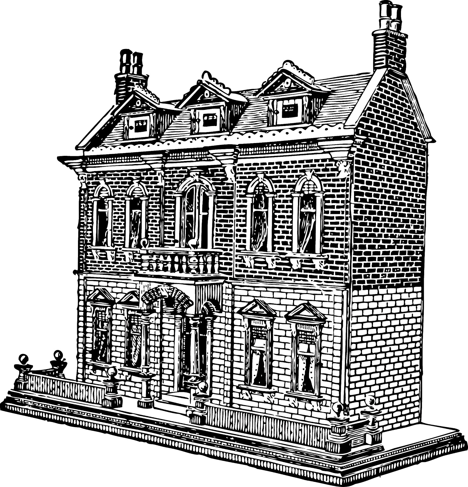 Victorian Doll House Vintage Illustration victorian-doll-house-vintage-illustration