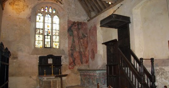 A bad witch's blog: St George's Day: Historic Castle Mural of St George