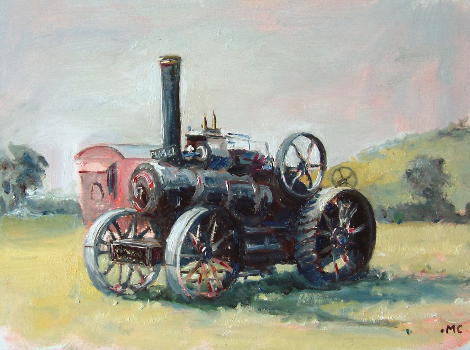Carmarthen Artist: Fred Dibnah and traction engines
