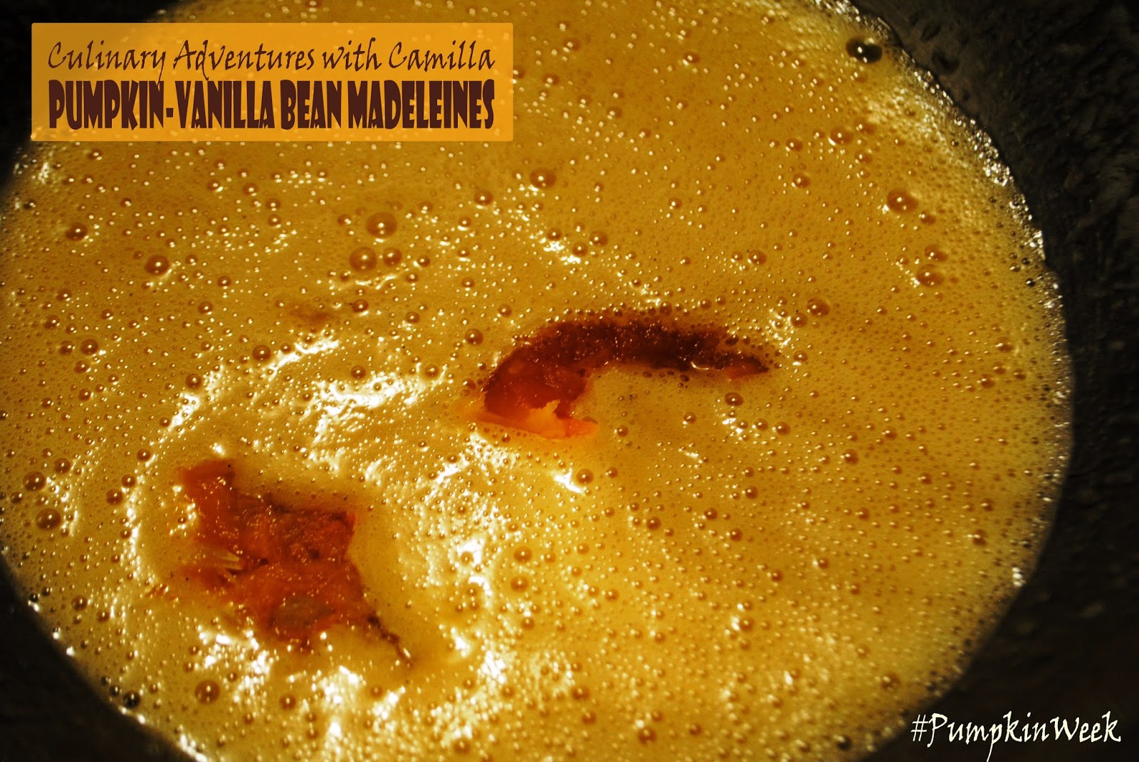 Pumpkin-Vanilla Bean Madeleines for #PumpkinWeek