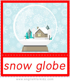 English for Kids Step by Step: Christmas Flashcards. Part 4.