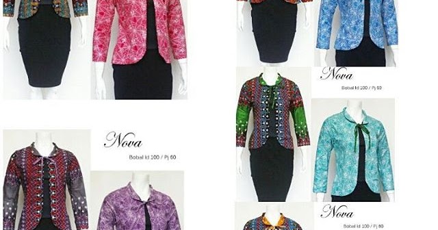 Jual Bolero Batik Solo, Bolero Batik Nova - Model Batik Terbaru