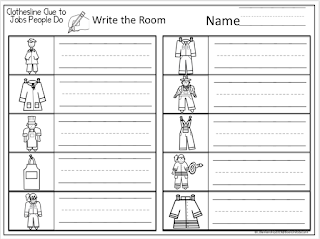 CLOTHESLINE CLUES TO THE JOBS PEOPLE DO ~ Book Units by Lynn
