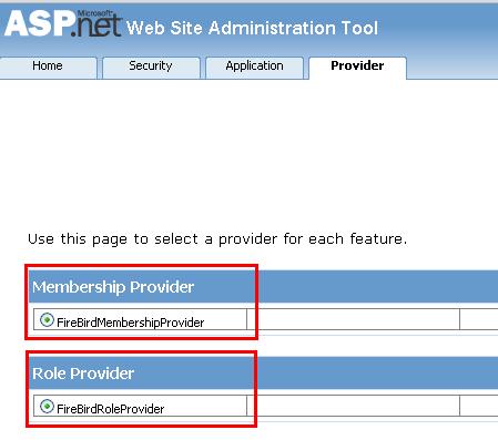 Asp.Net Firebird MemberShip Security -1