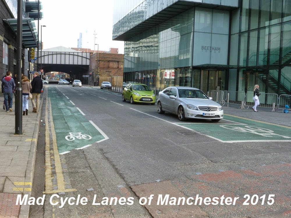 Mad Cycle Lanes of Manchester: Great Bridgewater Street Cycle Lanes