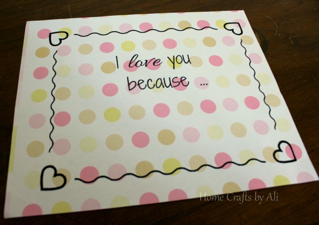 I Love You Because... Message Board + free printable - Home Crafts by Ali