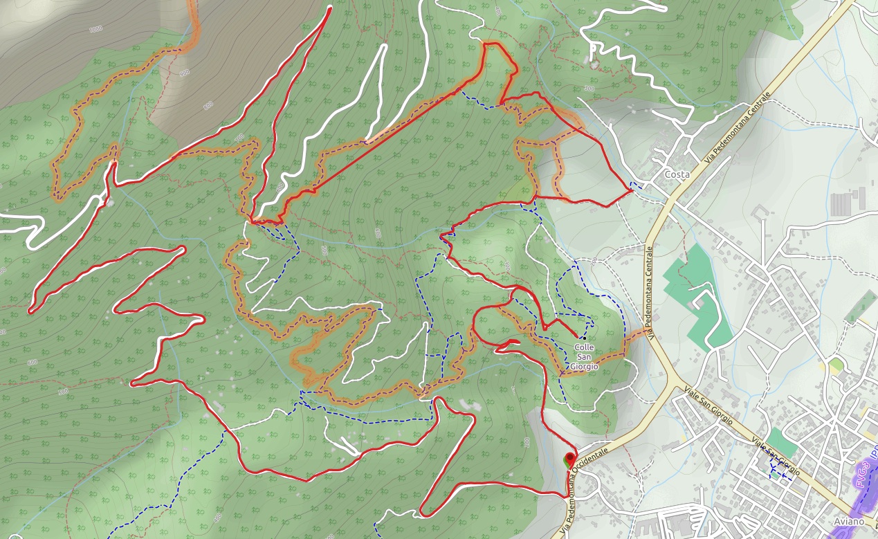 Borgo Vecchio - Giretti in MTB: Bornass (Aviano) - sentiero del Bosco ...