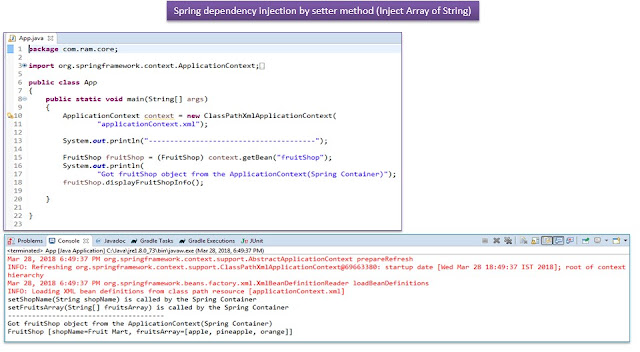 How to Inject Array of String using Spring dependency injection by ...