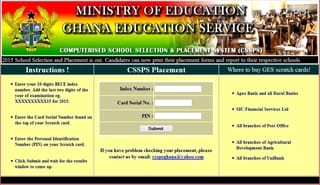 WAEC GHANA 2018 CSSPS RESULTS: Check SHS Placement – www.cssps.gov.gh