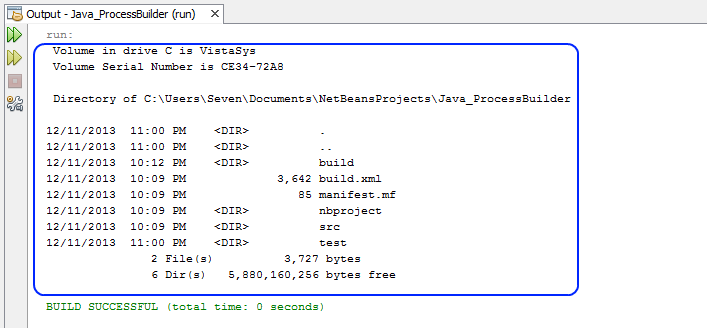 Java Buddy Processbuilder To Create Operating System Processes