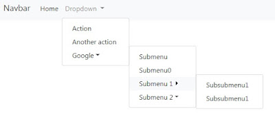 Bootstrap Drop Down Sub Menu | Tutorial101