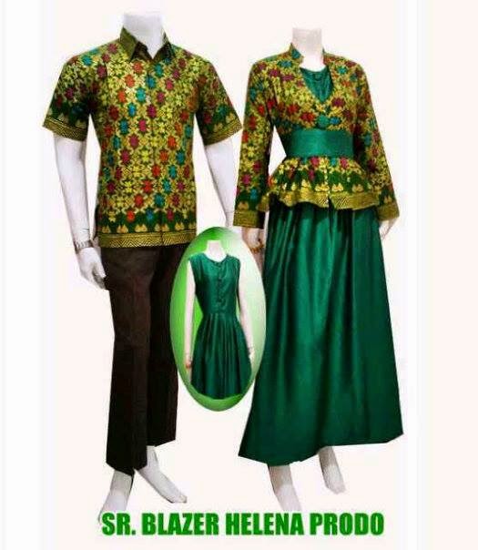 Baju Sarimbit Gamis Batik Model Setelan Rok Blouse - Baju Batik Modern ...
