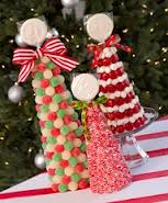 The Domestic Curator: WHIMSICAL GUMDROP CHRISTMAS TREES & CRAFTS