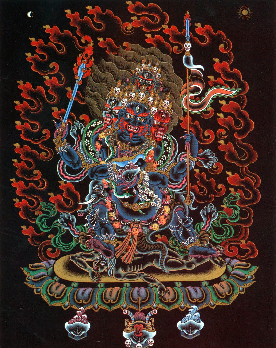 Destiny Gallery 丰天林: Chaturmukha (Four-faces) Mahakala