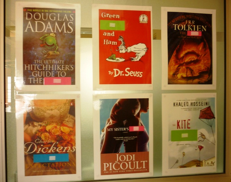 Library Displays: Missing Book Titles