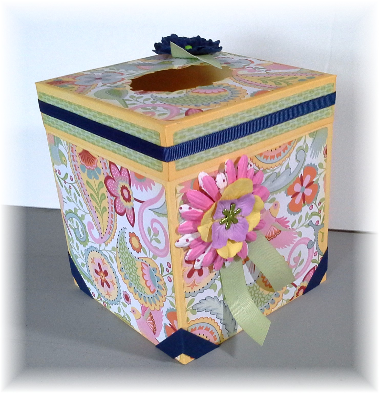Grammies Craft Room: Tutorial for Tissue Box Cover with Cricut Craft Room