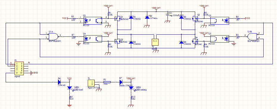 Mosfet gate driver circuit using optocoupler - vidlasopa