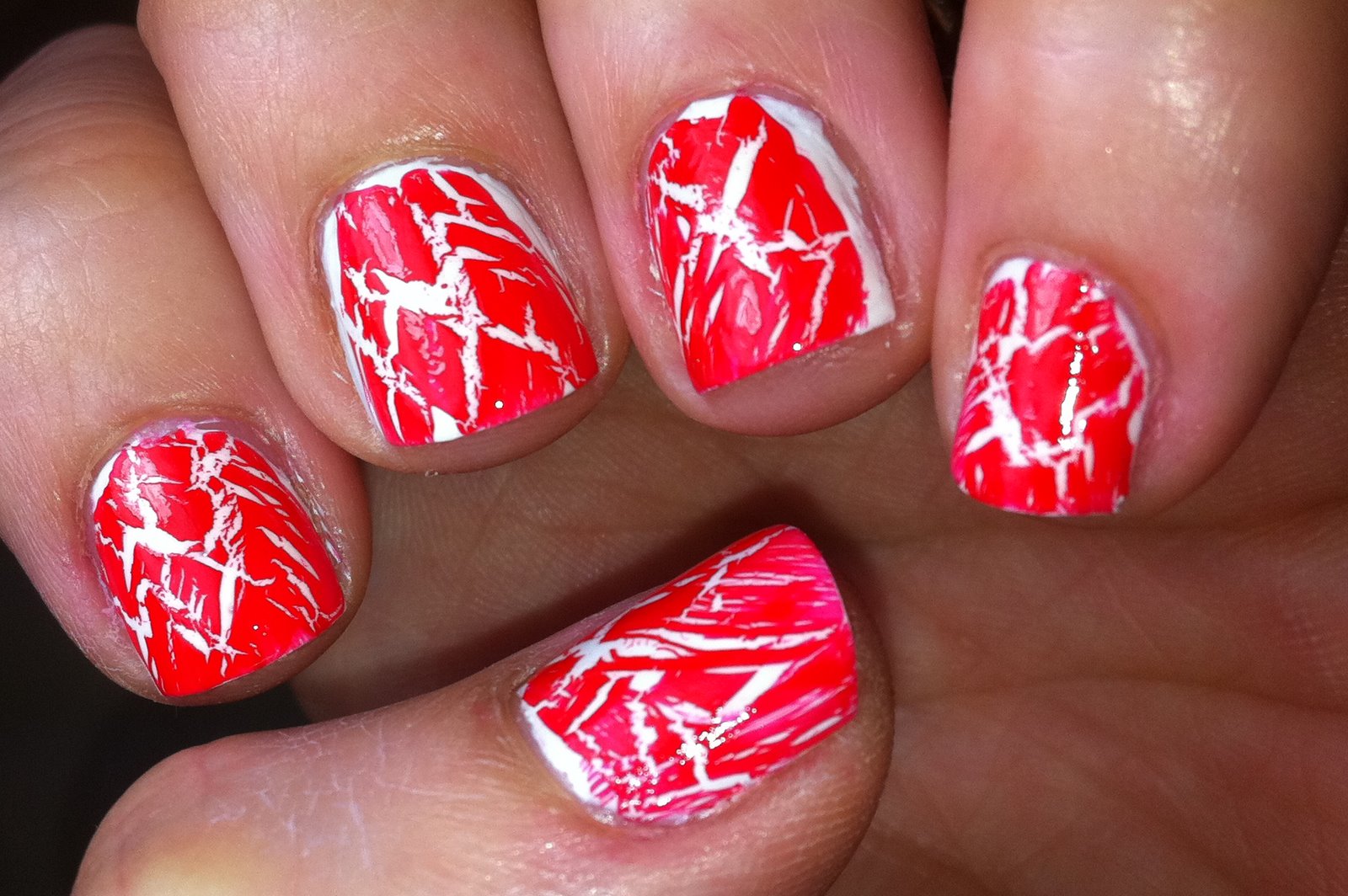 Lacquered Me: Red Crackle