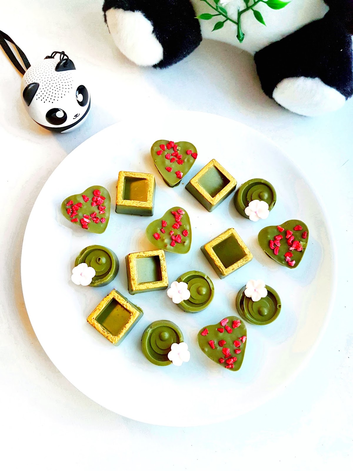 Raspberry Matcha Chocolates – Recipe