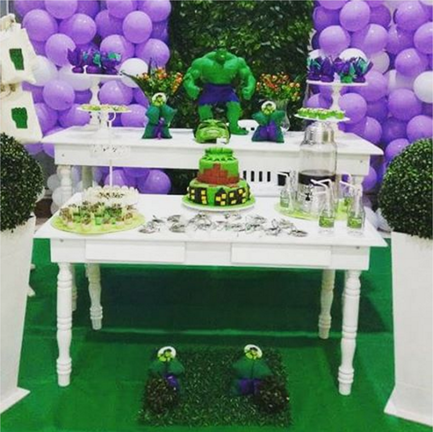 Fiesta temática de el increible Hulk