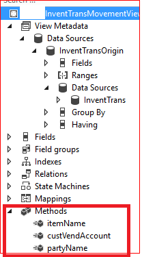 Custom Display methods on SSRS Report and Form D365 AX