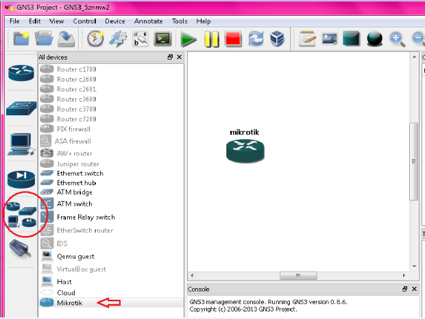 Titin Susinah: Lab 2. Instalation Mikrotik with GNS3