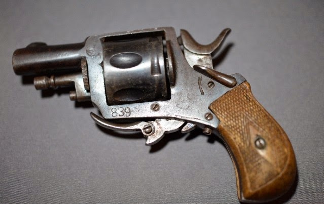 Rarities And Relics: Antique folding trigger 32 Revolver Liege Belgium