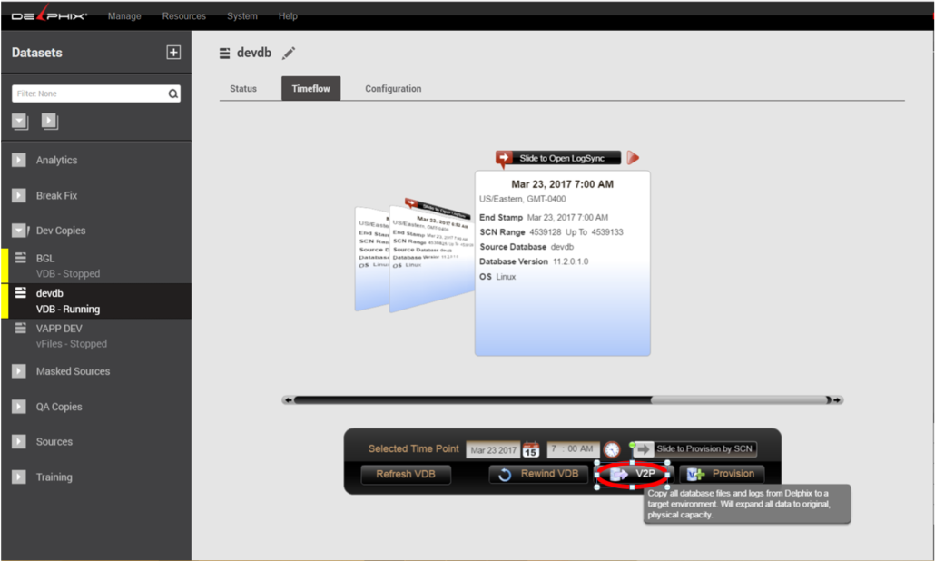 Delphix Convert Virtual Database To Physical One V2p We Do Delphix