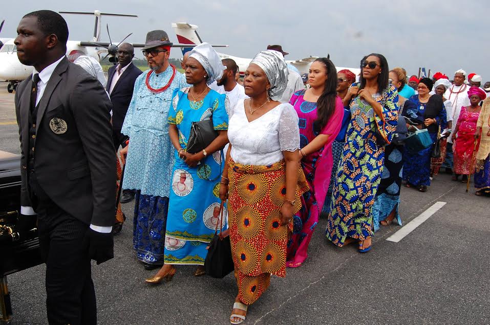 Photos: The body of late Patriarch of the Ibru family, Olorogun Michael ...