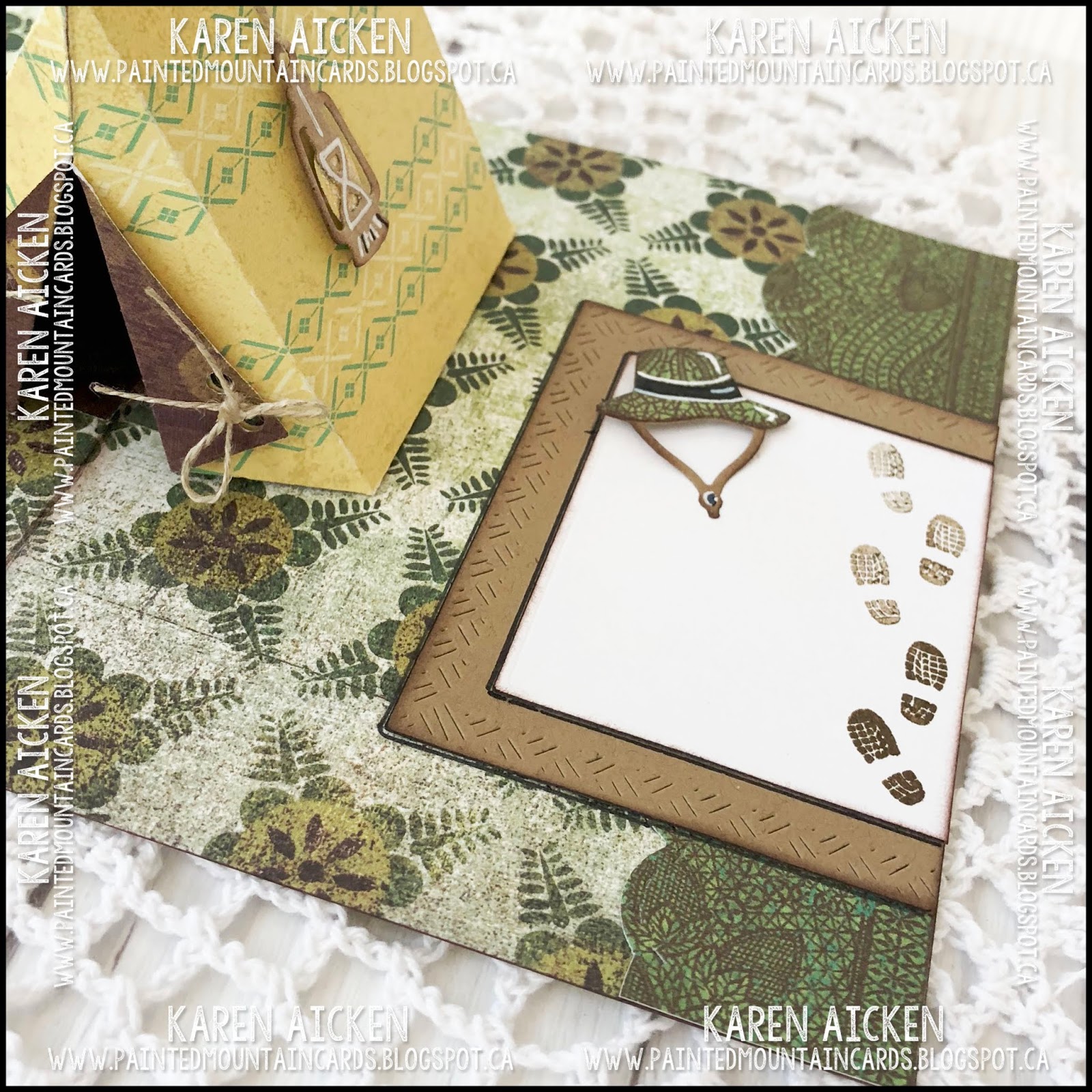 Painted Mountain Cards: C4C446 tent pop-up