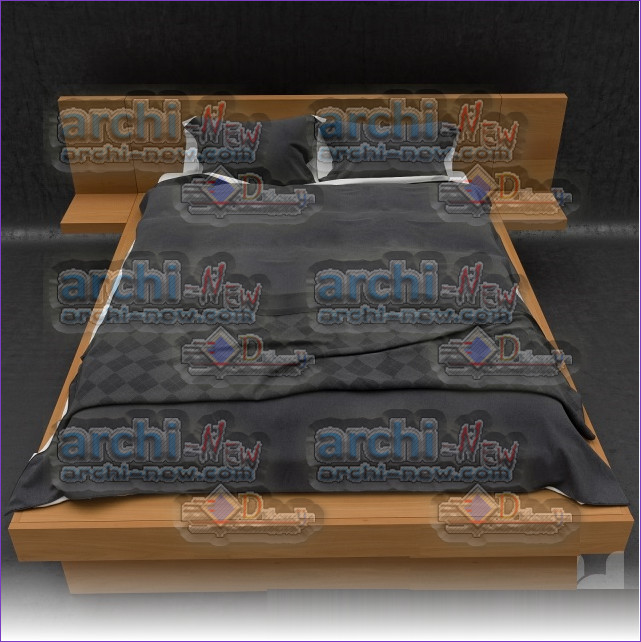 Download 3d max file Modern Bed 3DDWG 3D Models for free - download ...