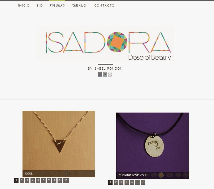 Diseño de aquí: Isadora Accesorios