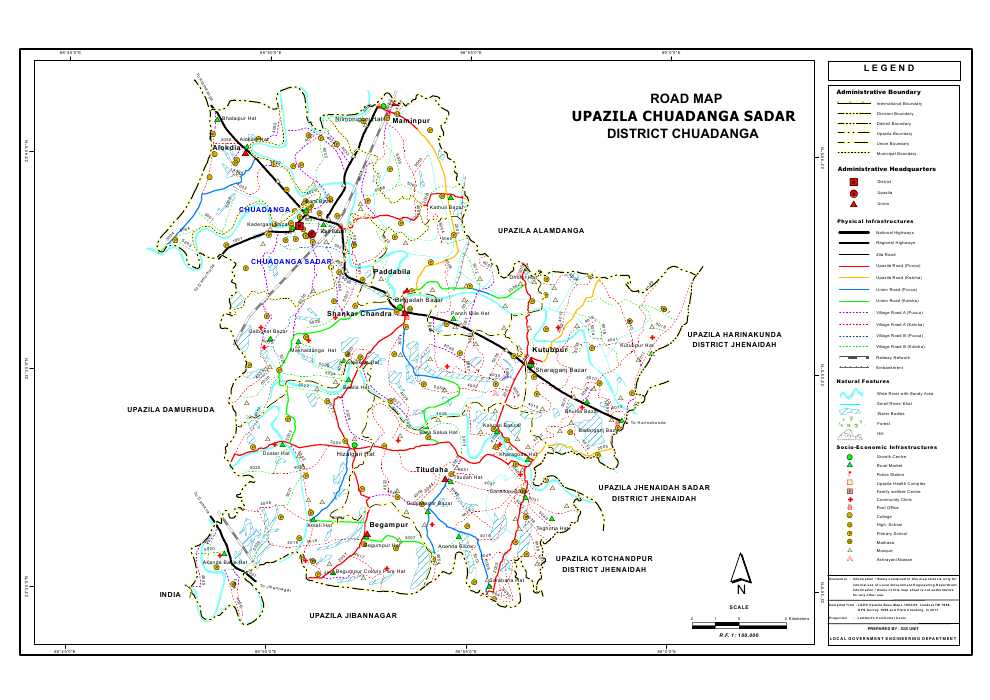 Mouza & Land Use Maps of Chuadanga Sadar Upazila, Chuadanga, Bangladesh ...