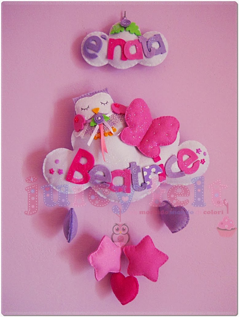 Il fiocco nascita di Beatrice, in attesa di...