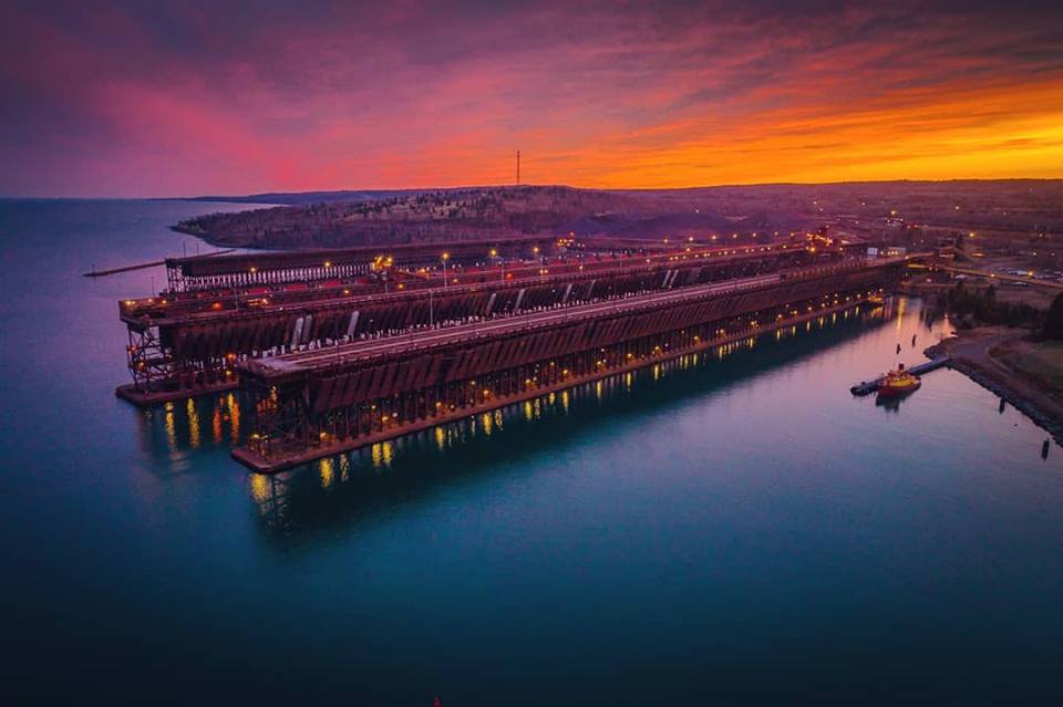 Duluth Harbor Cam: Two Harbors Sunset - By Christian Dalbec